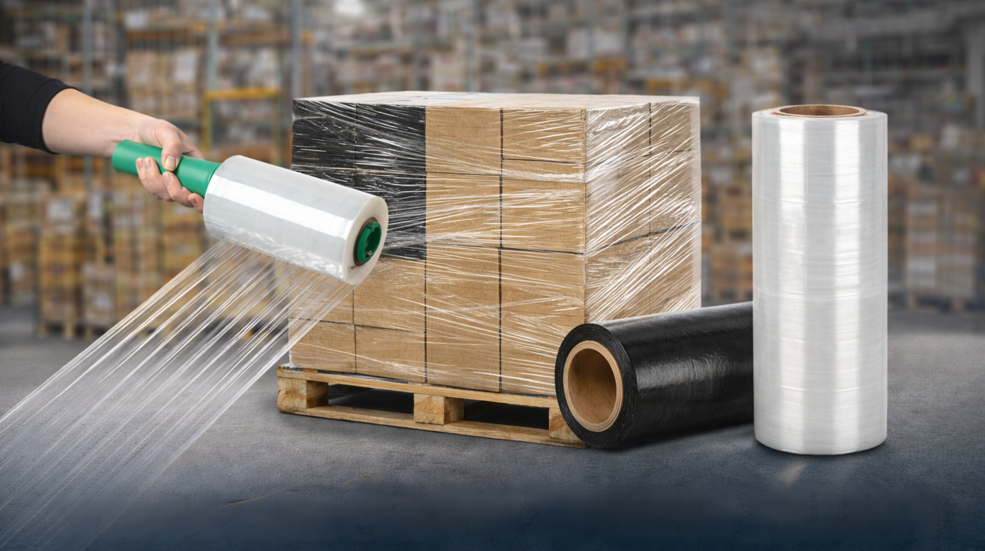 Pallet Shrink Wrap: Heavy-Duty Packaging Wraps for Shipping & Storage ...